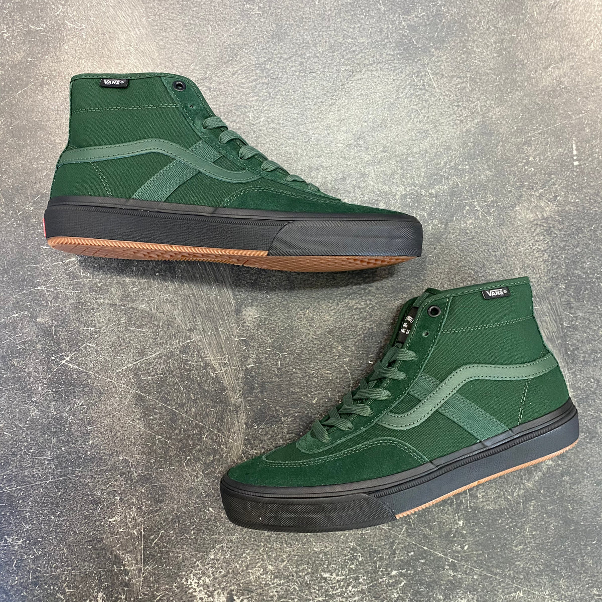 Vans Skate Crockett High Dark Green/Black SALE – 561 Skate